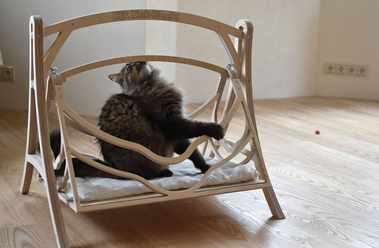 Cat Swings Wood Bed Pets Wood Hammock Basket Cat Furniture Cat - Etsy