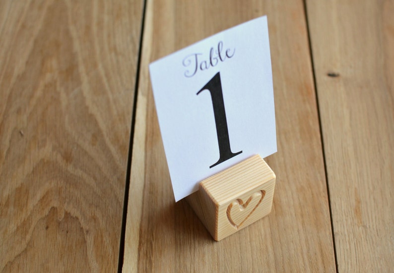 SALE 20 Wood Table Number Holders for Wedding and Party DIY | Etsy