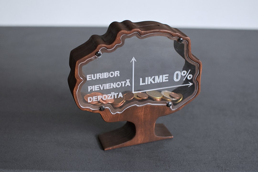 Wood Tree Piggy Bank Personalized Coin Bank - Etsy