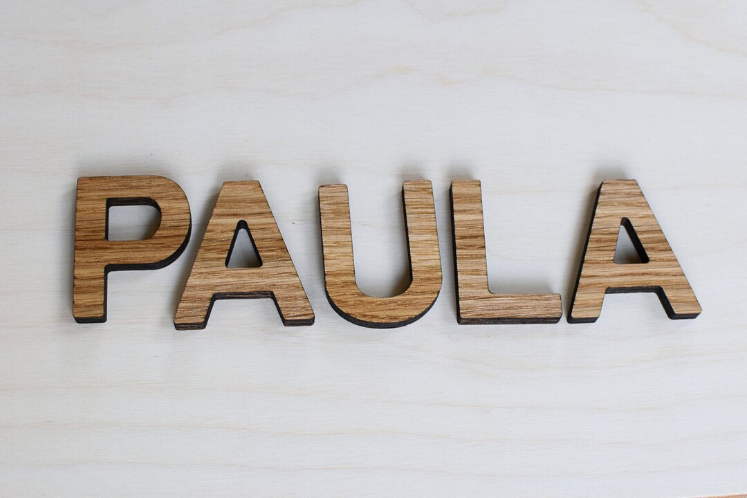 3 Inch Oak Wood Letters Natural Wood Letters for Nursery or Home Decor ...