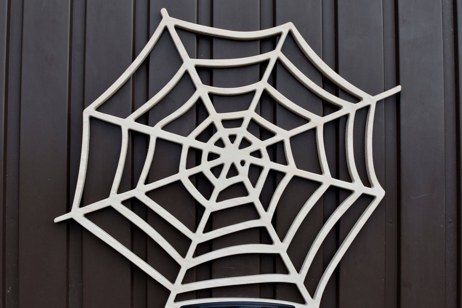 Wood Halloween Spider Web Door Decor Wreath Halloween Home | Etsy