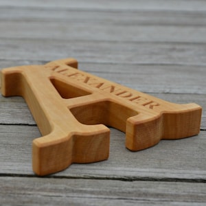 SALE 5'' Personalized Free Standing Wooden Letter for Christmas Gifts ...