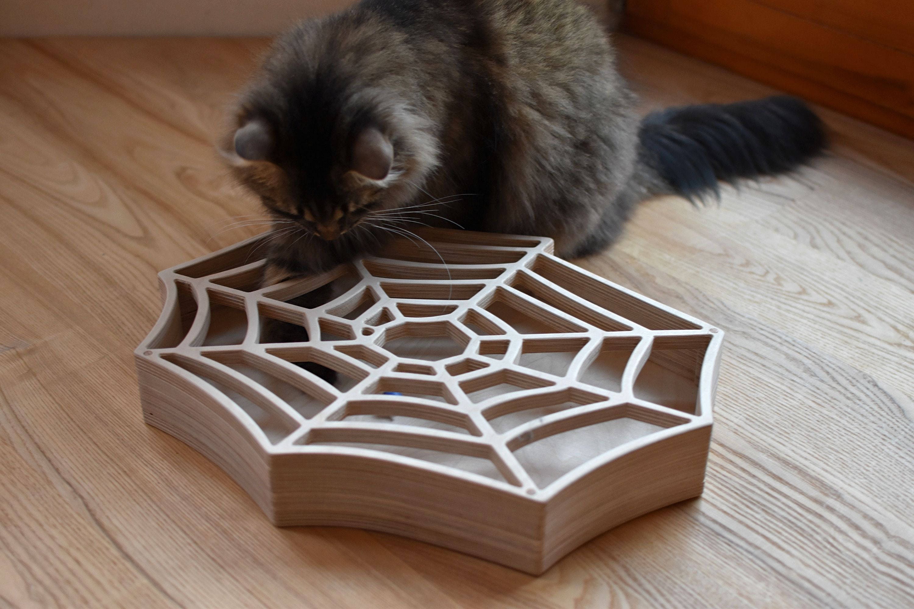 Wood Cat Toy Gift for Cats Entertainer Cat Toy Box Christmas | Etsy