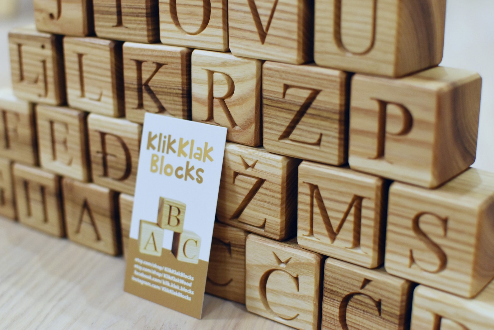 30 Wooden Croatian Alphabet Letter Blocks Handmade ABC - Etsy