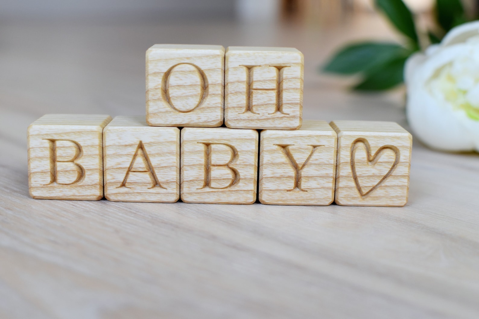 SMALL Personalized Wood Blocks Baby Name Blocks Birthday - Etsy