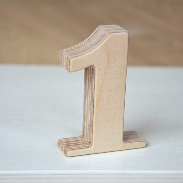 Wooden Numbers - Etsy