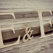 15'' Large Wooden Letter for Rustic Wedding Decor Custom Letters Wooden ...
