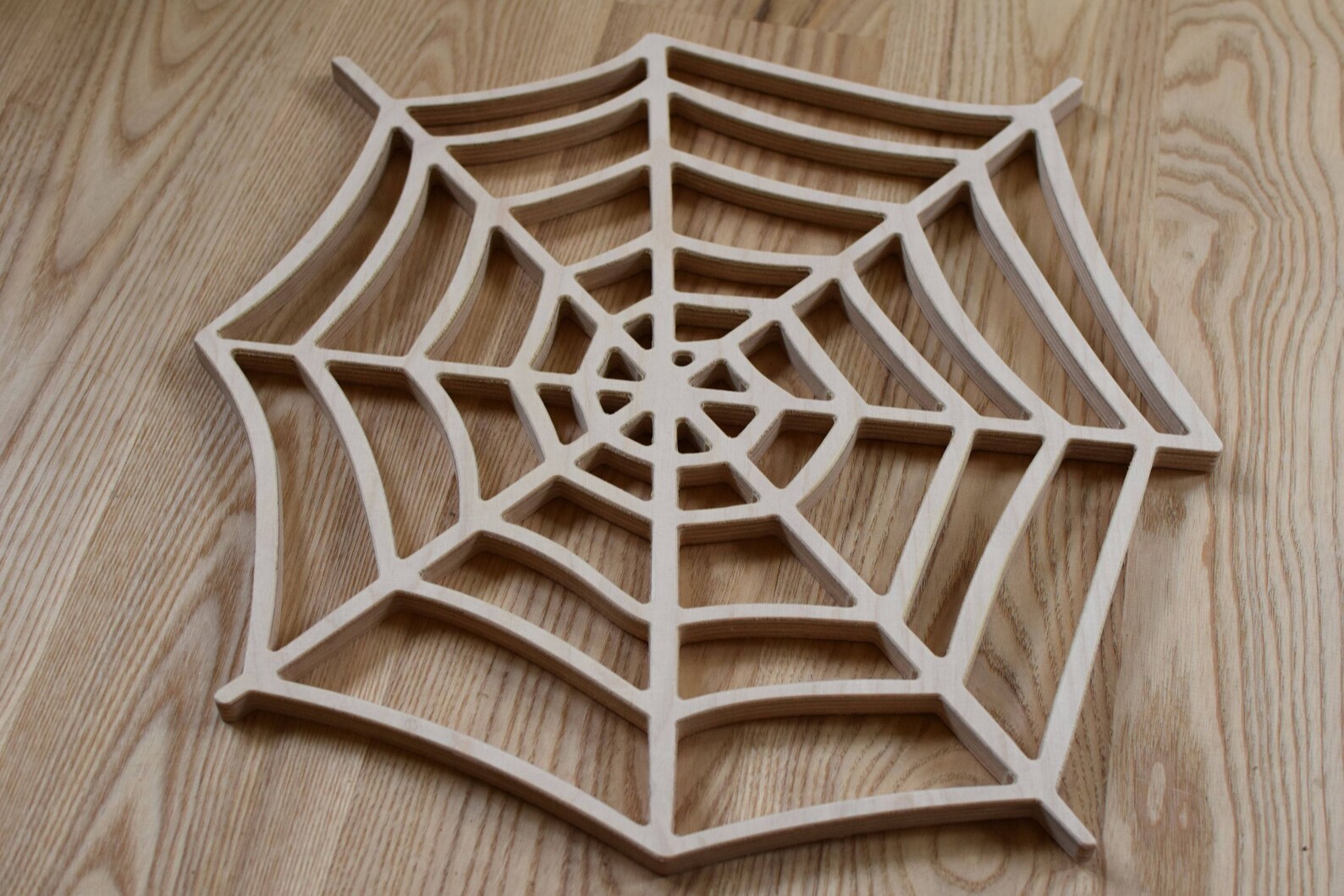 Wood Halloween Spider Web Door Decor Wreath Halloween Home | Etsy