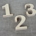 1-10 3'' Small Wooden Numbers, Free Standing Wedding Table Numbers for ...