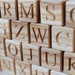 SMALL 26 Wooden English Alphabet Blocks ABC Wood Block - Etsy