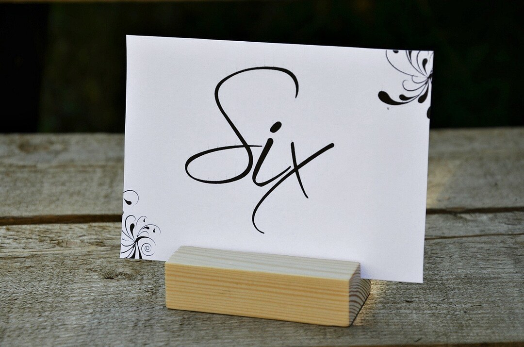 10 Wood Table Number Holders for Wedding and Party, DIY Rustic Table ...