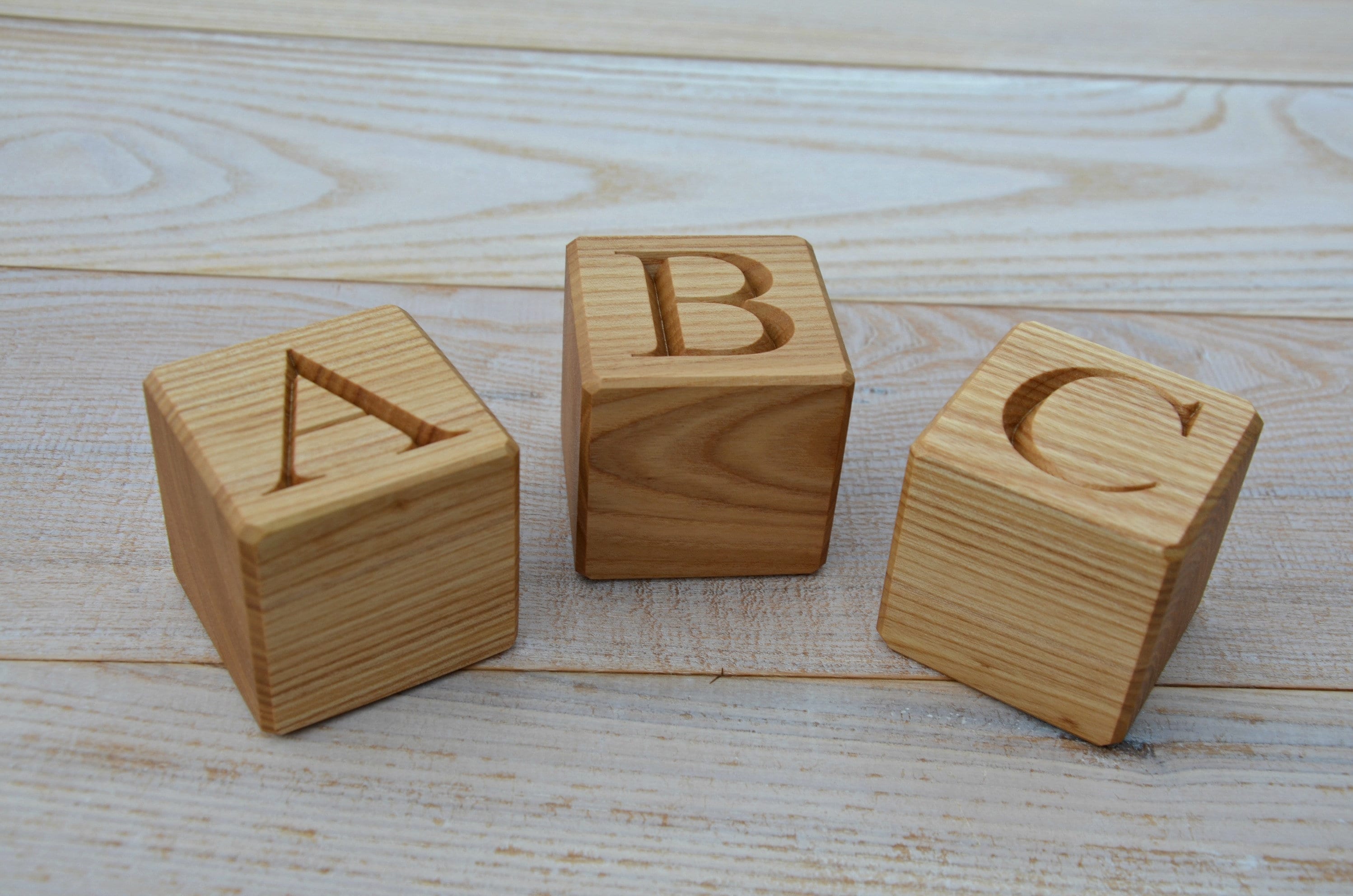 SALE 26 Wooden English Alphabet Blocks 1.6 Inches ABC Wood - Etsy Canada