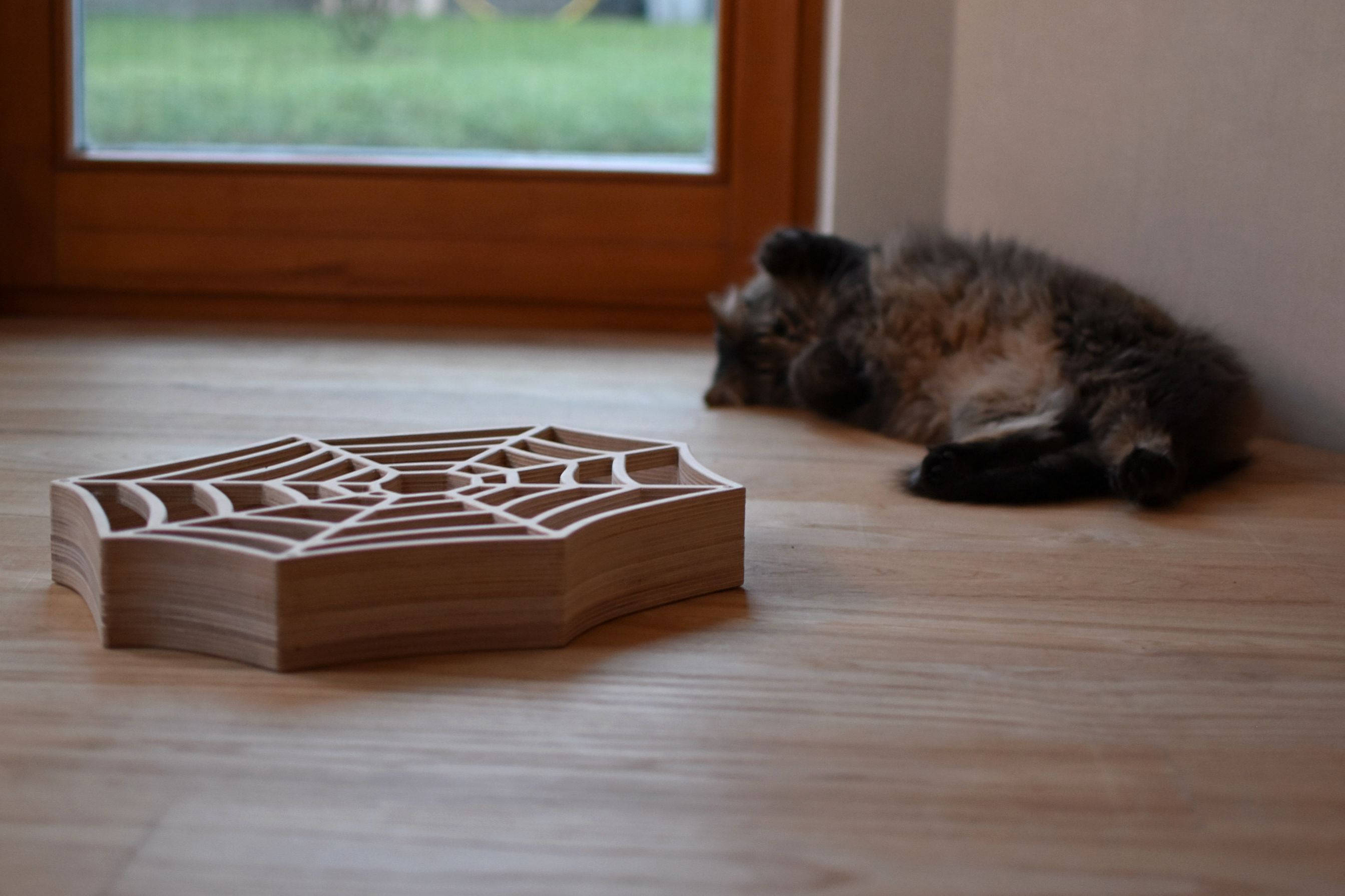 Wood Cat Toy Gift for Cats Entertainer Cat Toy Box Christmas | Etsy