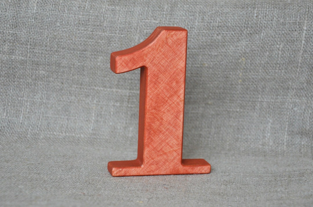 SALE! 4 Inches Cherry Wooden Table Numbers, Free Standing Wedding Table ...