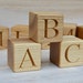 27 Spanish Alphabet Wooden Blocks Handmade ABC Letter Blocks - Etsy