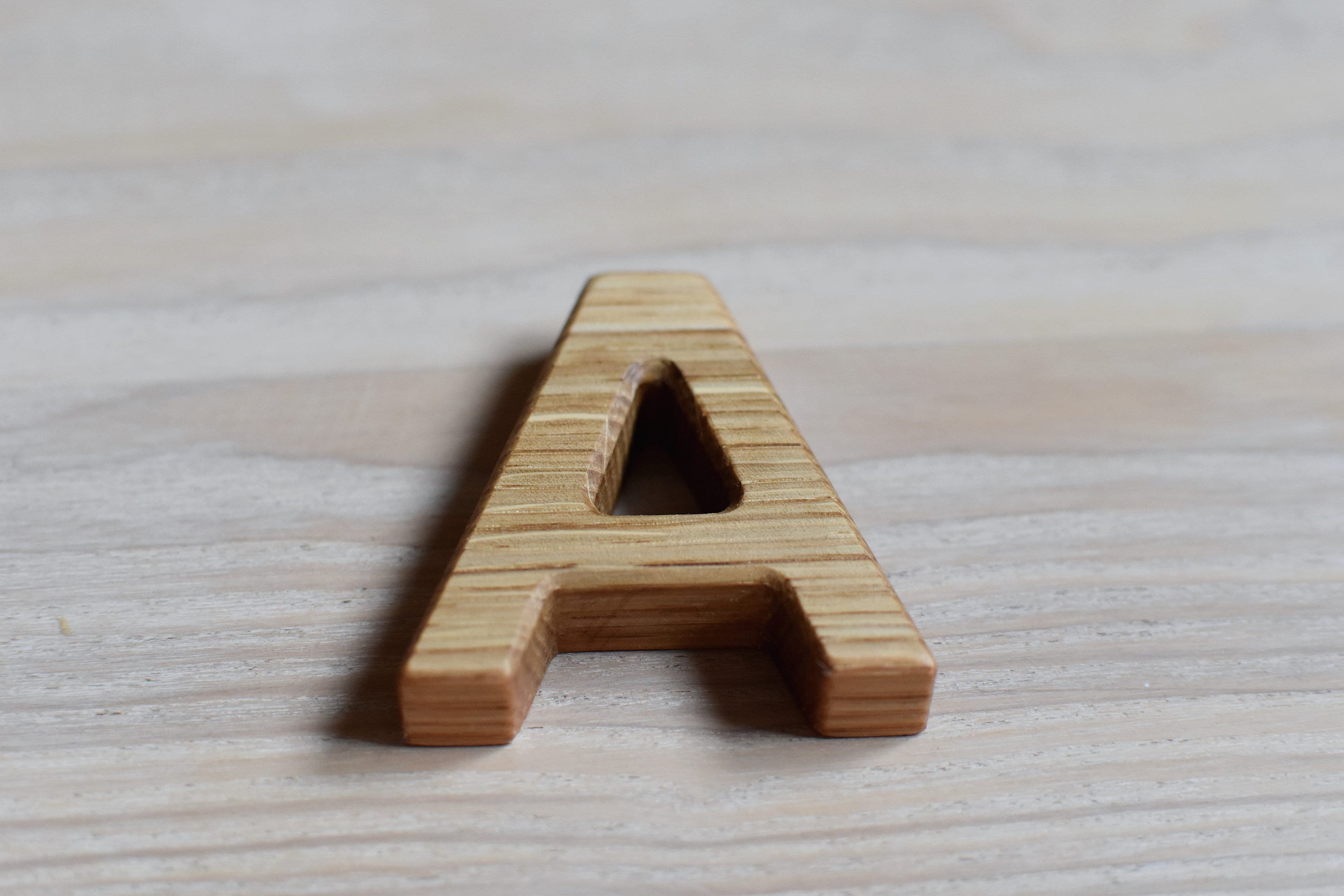 Small Oak Wood Letters Natural Wood Letters for Nursery or - Etsy