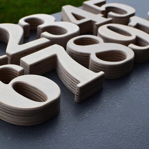 SALE! 1-17 4 Inches Wooden Numbers, Free Standing Wedding Table Numbers ...