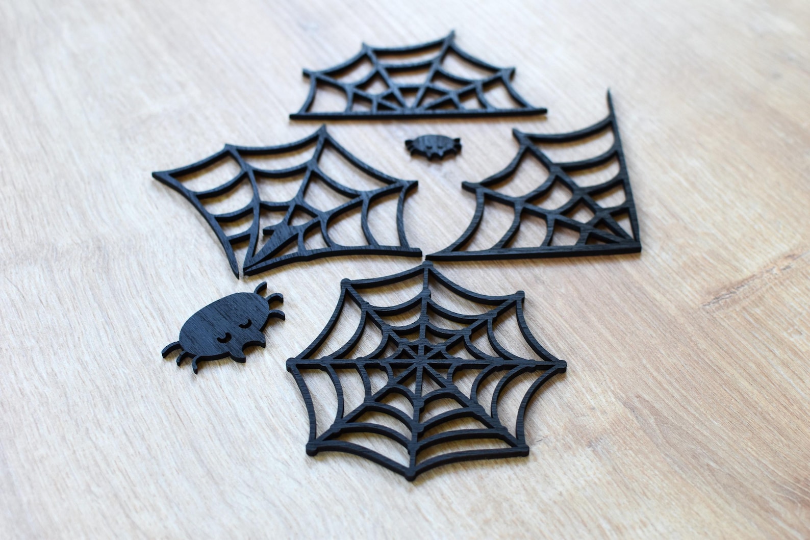 Halloween Spider Web Wood Decor for Home Decor or Office Decor Black ...