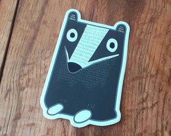 Badger Vinyl Decal | Etsy