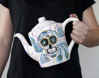 Skull teapot | Etsy