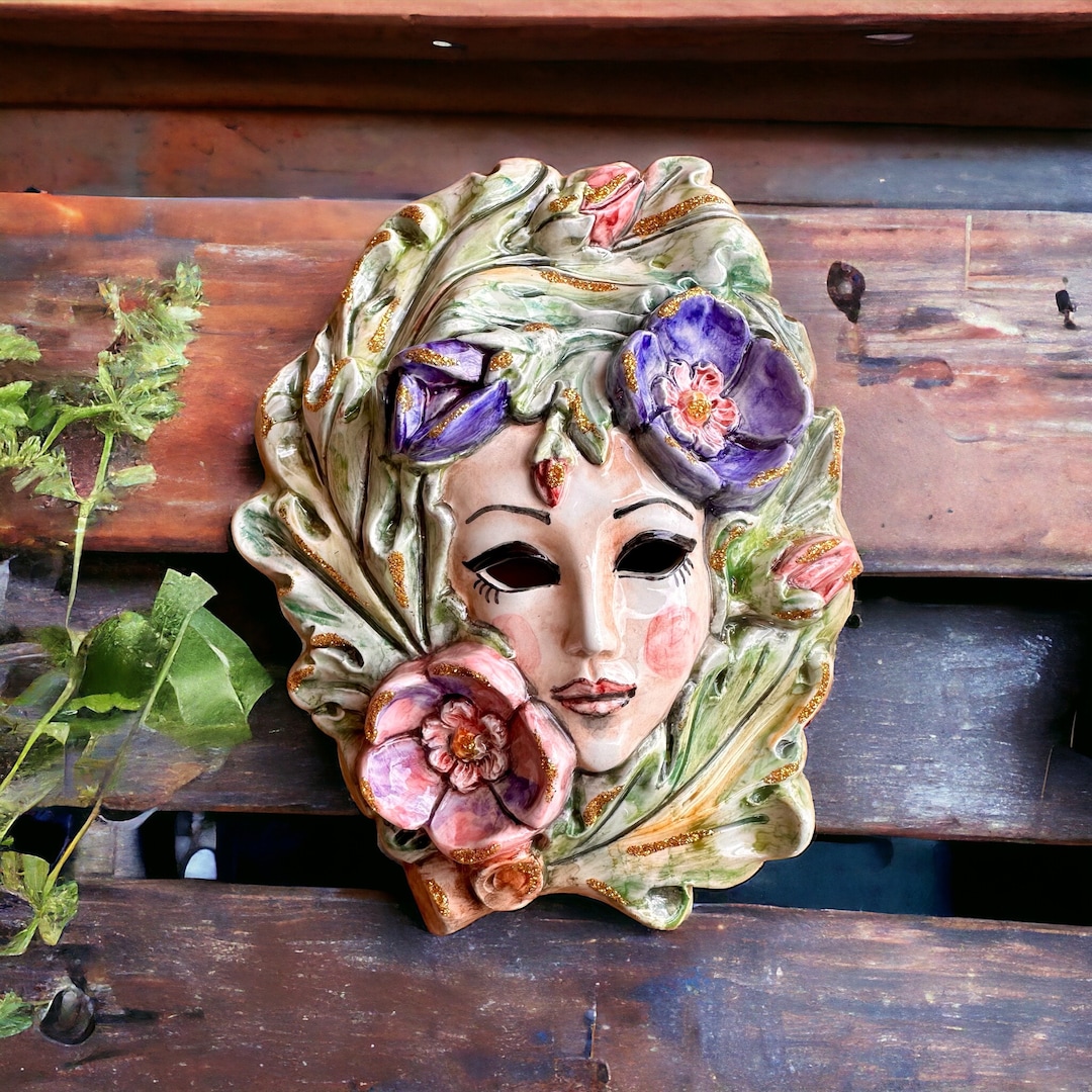 Venetian Mask Made in Italy, Wall Mask Decor From Venetian Carnival ...