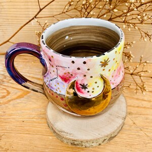 Moon Mug, Witches Brew Mug, Half Moon, Witch Cauldron, Handmade ...