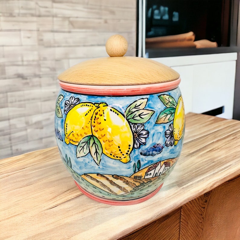 Cookie Jar, Modern Farmhouse Kitchen, Cookie Canister, Tuscan Style ...