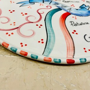 Italian Pizza, Pizza Plate, Pizza Cutting Board, Handmade Plate, Made ...