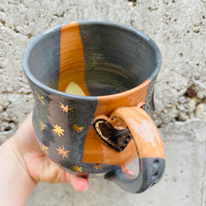 Moon Mug, Witch Brew Mug, Half Moon, Witch Cauldron, Handmade Ceramics ...