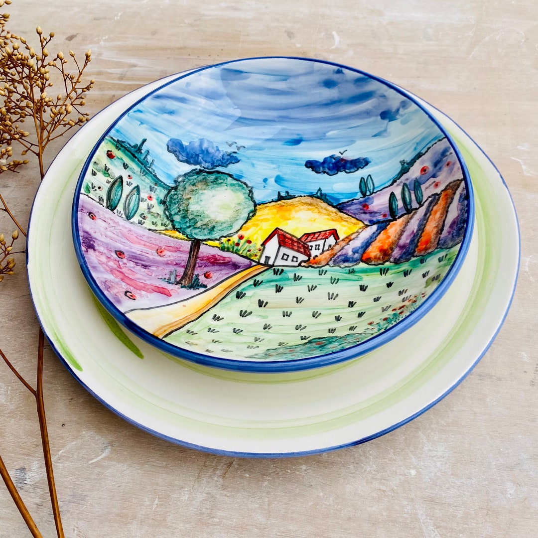Unique Dinner Set, Noodle Bowl, Ceramic Dishes, Handmade Plates, Made ...