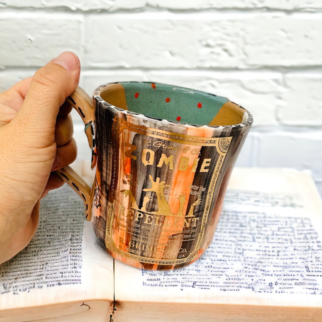 Zombie Ceramic Mug, Halloween Coffee Mug, Horror Cup, Gothic Ceramic ...