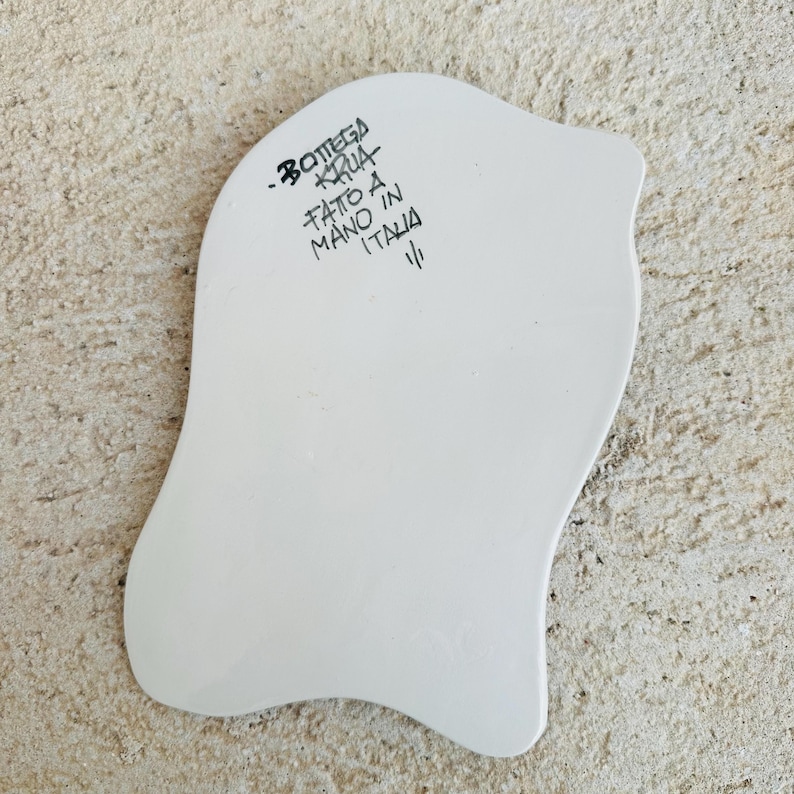 Ceramic Palette for Watercolor, Gift for Artist, White Pottery Paint ...