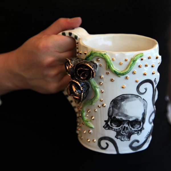 Skull Coffee Mug - Etsy