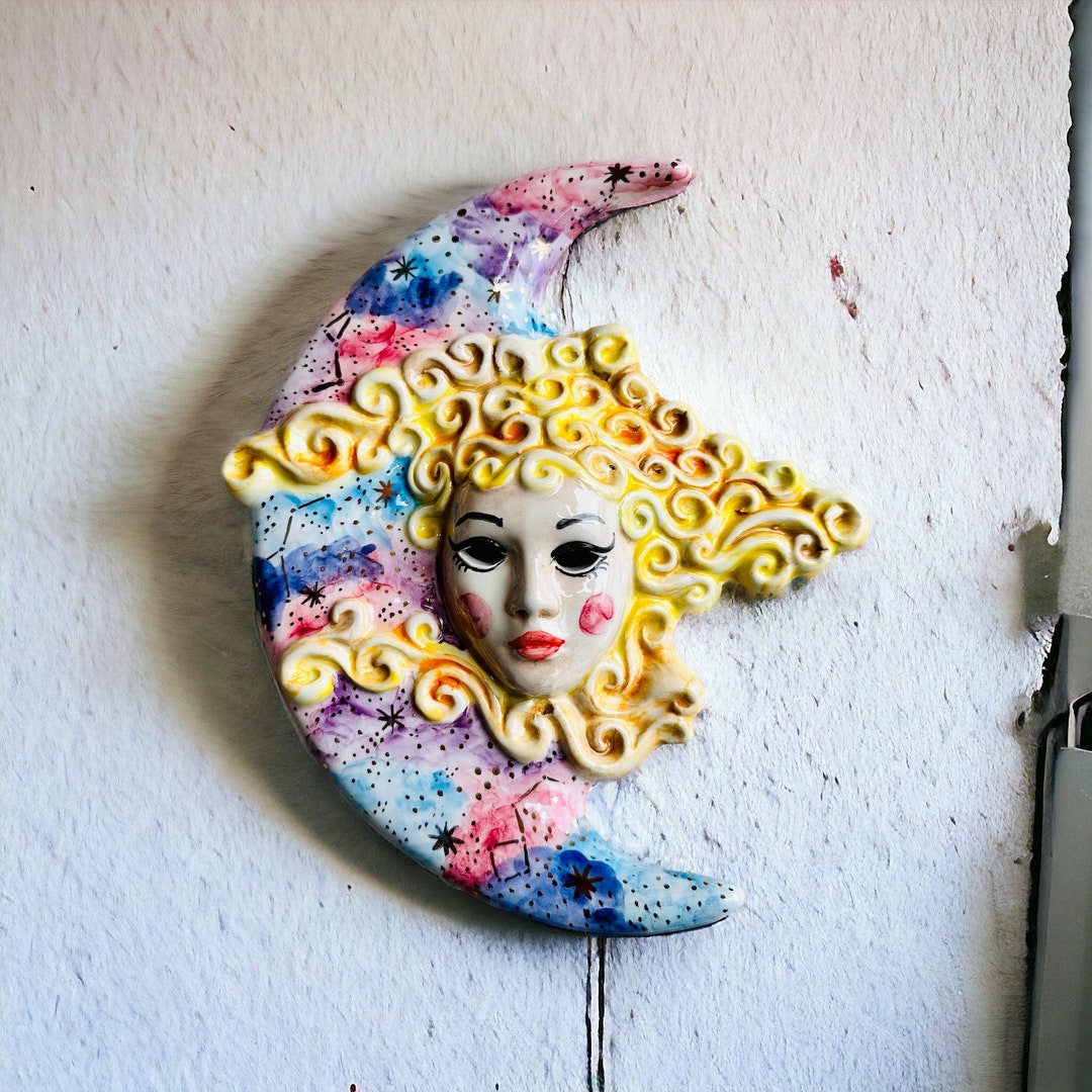 Venetian Mask, Moon Mask, Venice Carnival, Colorful Mask, Masquerade ...