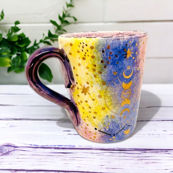 Ceramic Mug Moon - Etsy