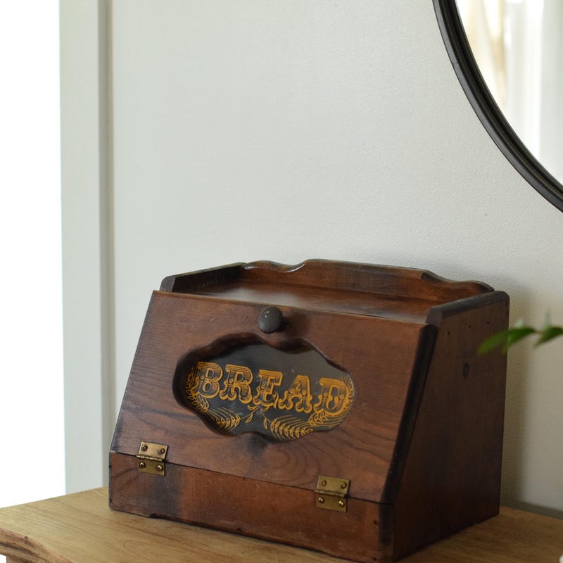 Vintage Bread Box - Etsy