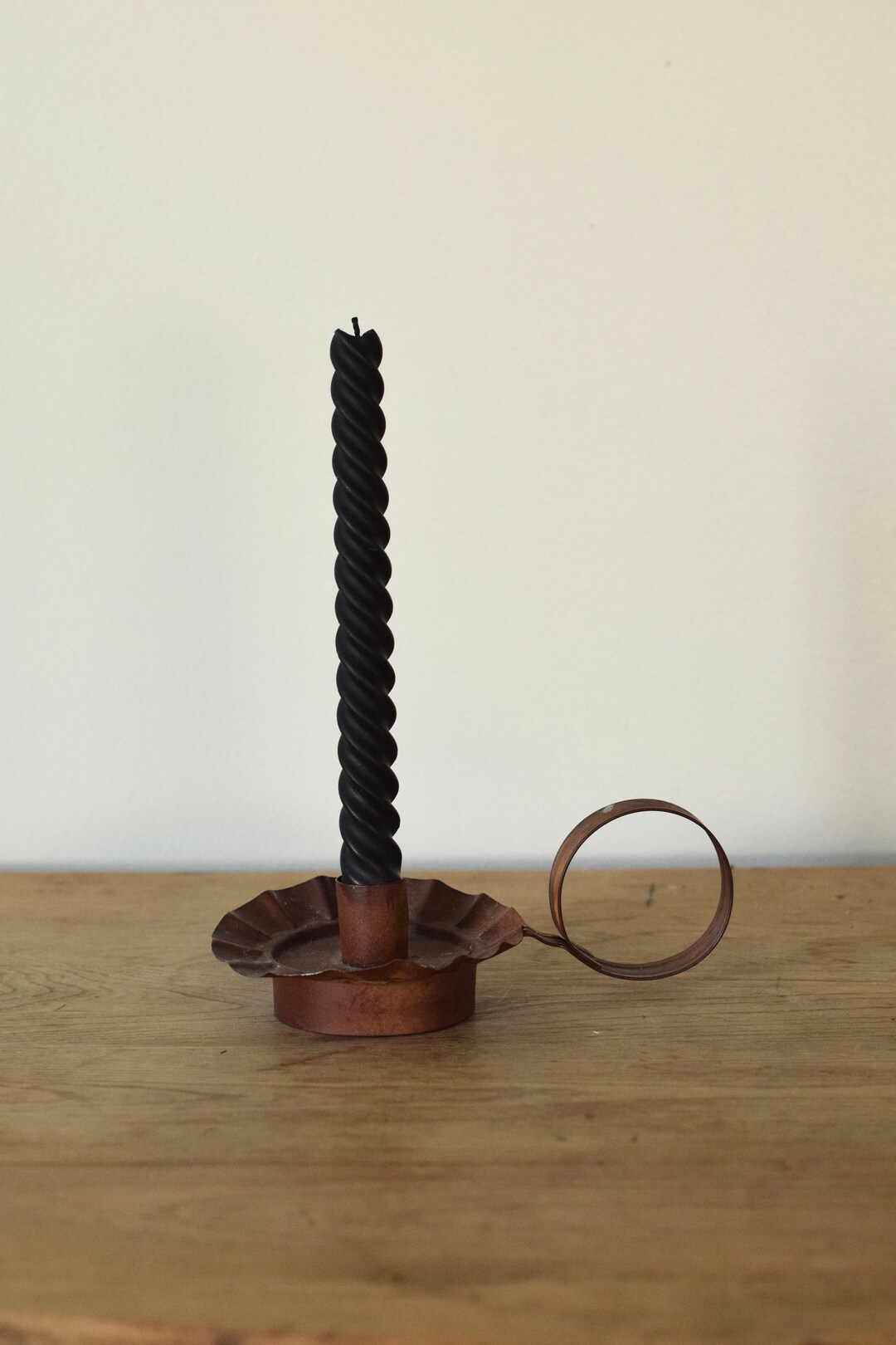 Vintage Primitive Ruffled Rusty Metal Tin Candleholder - Etsy