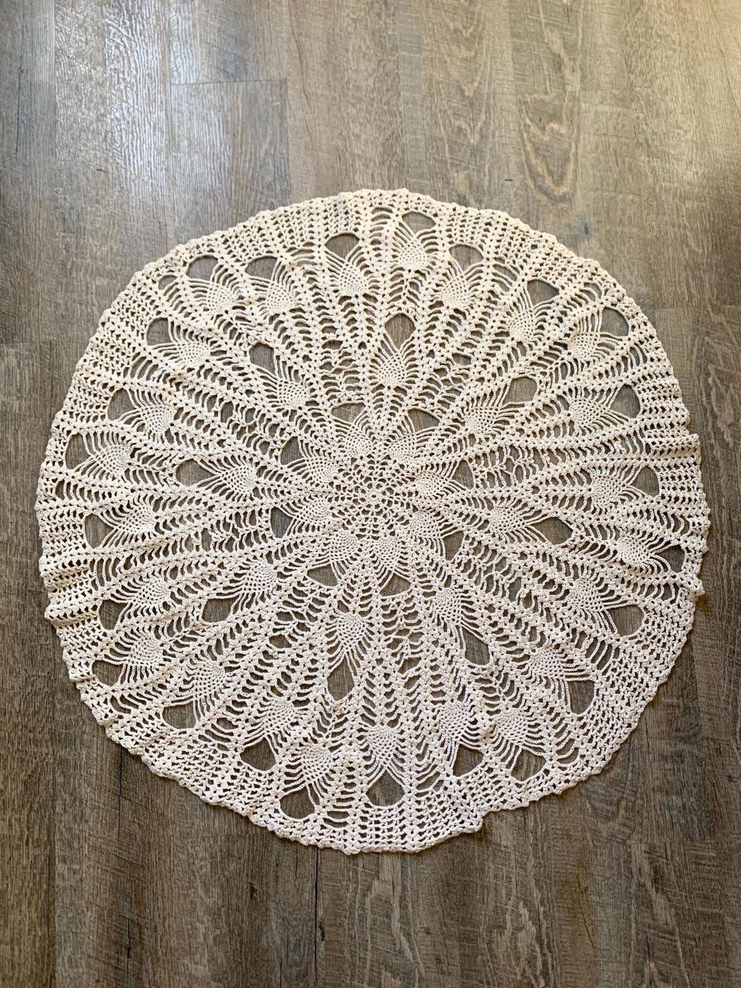 Vintage Extra Large Round Medallion Doily for Table 32” - Etsy