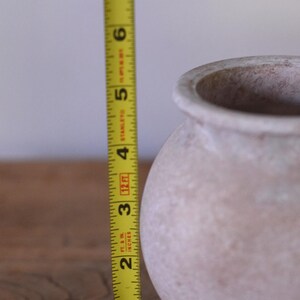 Set of 2 Hand Painted Vase L Minimalist L Round Shape L Rustic Stone ...