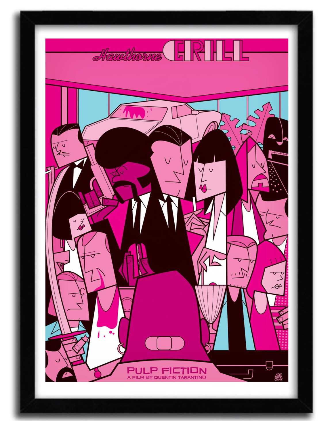 Pulp Fiction Poster by Ale Giorgini - Etsy