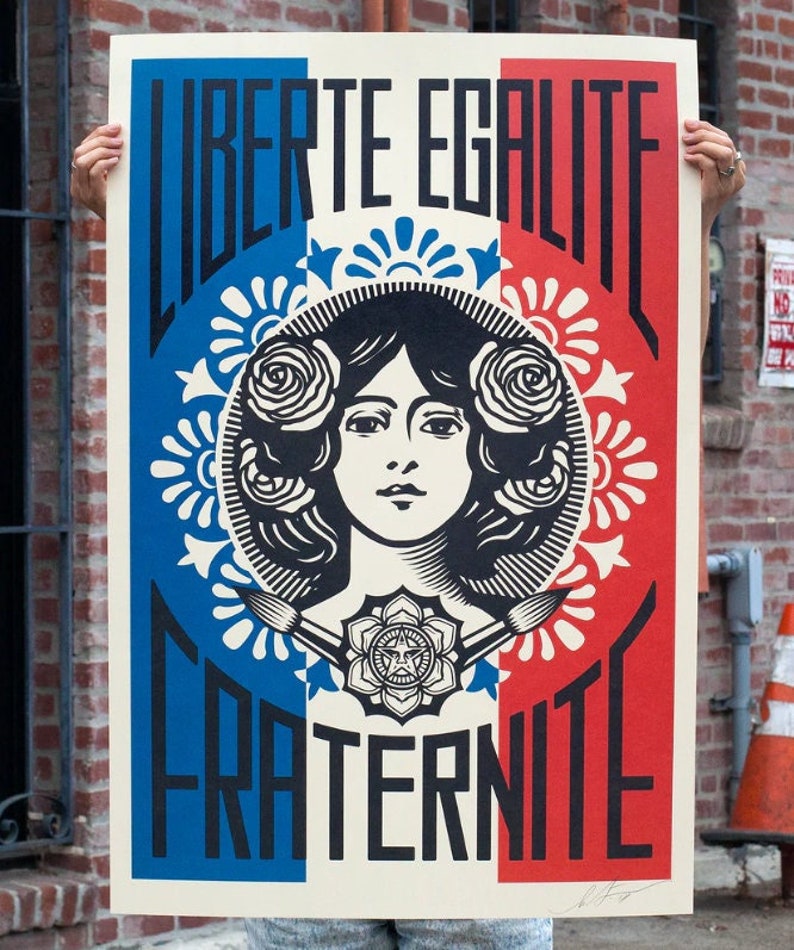 Liberty Equality Fraternity Poster by Obey - Etsy