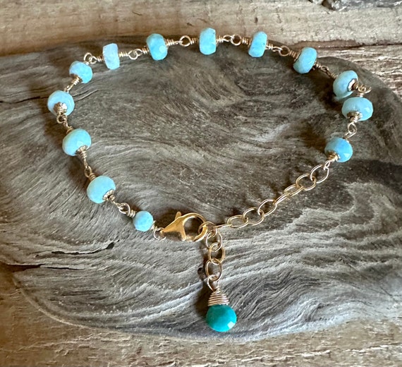 Larimar bracelet etsy store