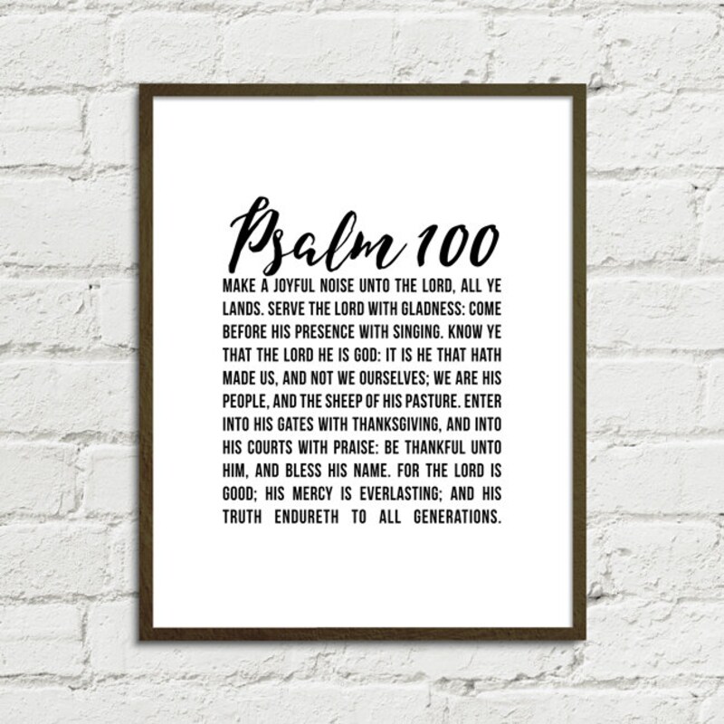 Psalm 100 - Etsy