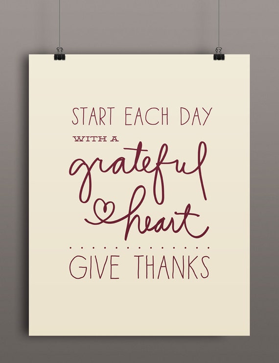 Give Thanks With A Grateful Heart Chalkboard
