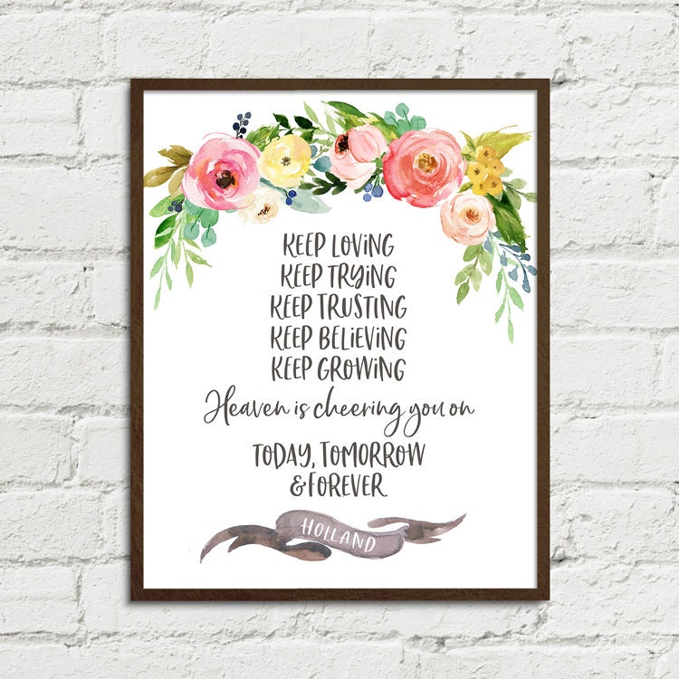 Elder Jeffrey R. Holland Quote Heaven is Cheering You on LDS - Etsy