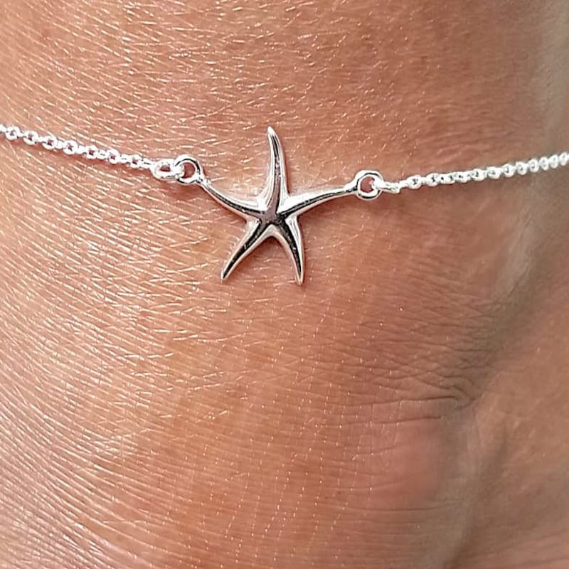 Starfish Anklet - Etsy