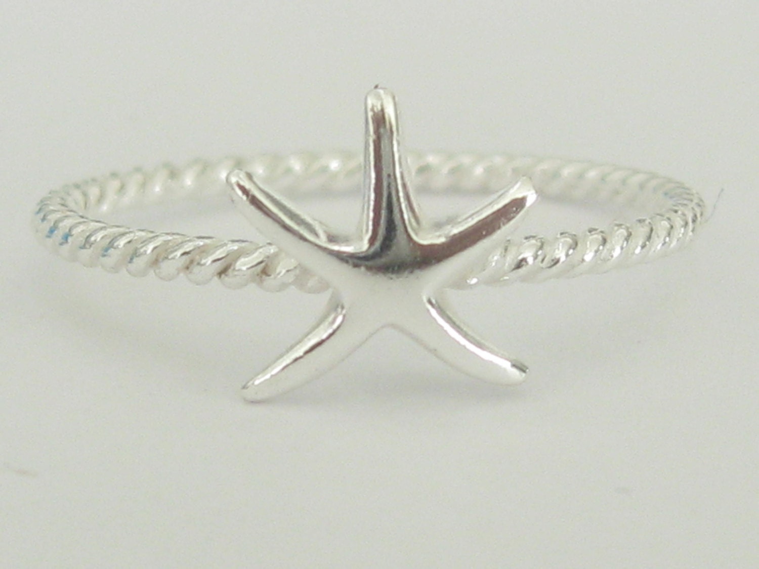 Starfish Ring Sterling Silver Hi Polished | Etsy