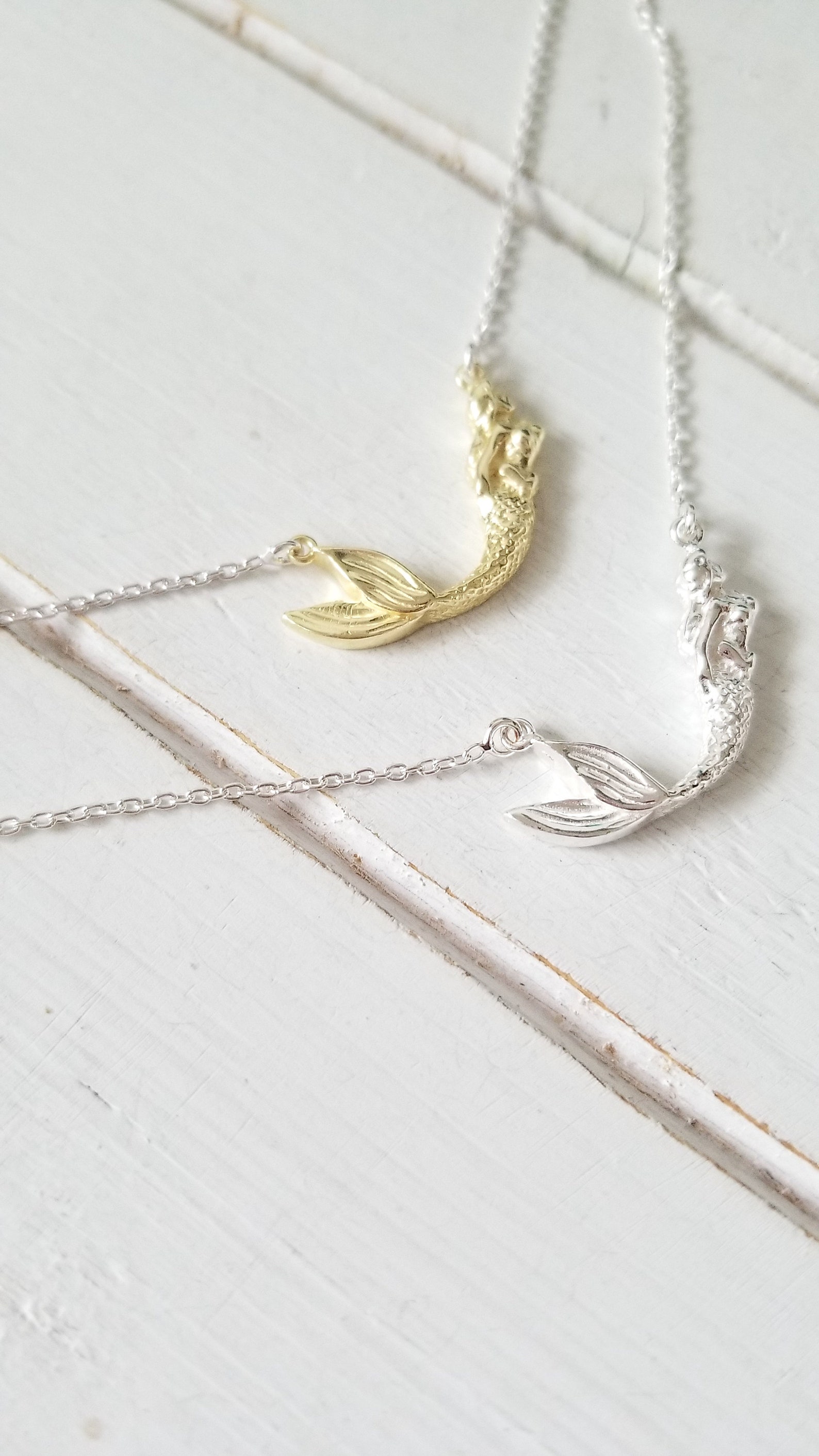 Silver Mermaid Necklace - Sterling Silver Mermaid Jewelry - Singing ...