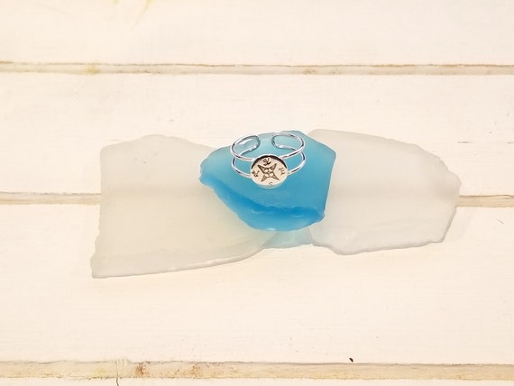 Compass Rose Toe Ring 925 Sterling Silver Dainty Toe Ring - Etsy