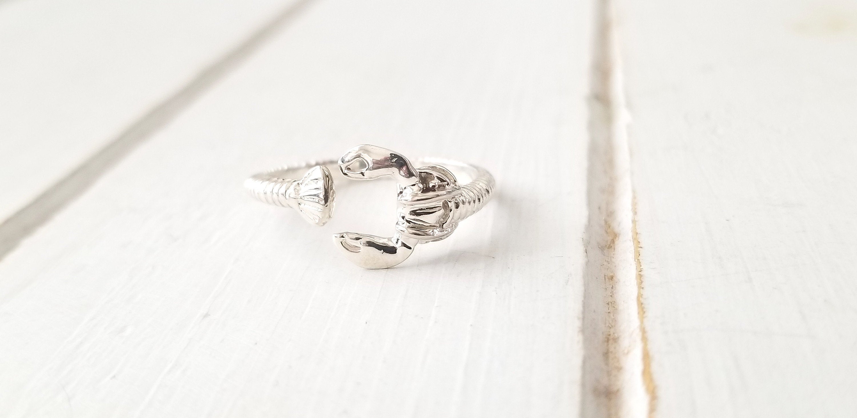 Sterling Silver Lobster Ring Maine Lobster Silver Lobster - Etsy Ireland